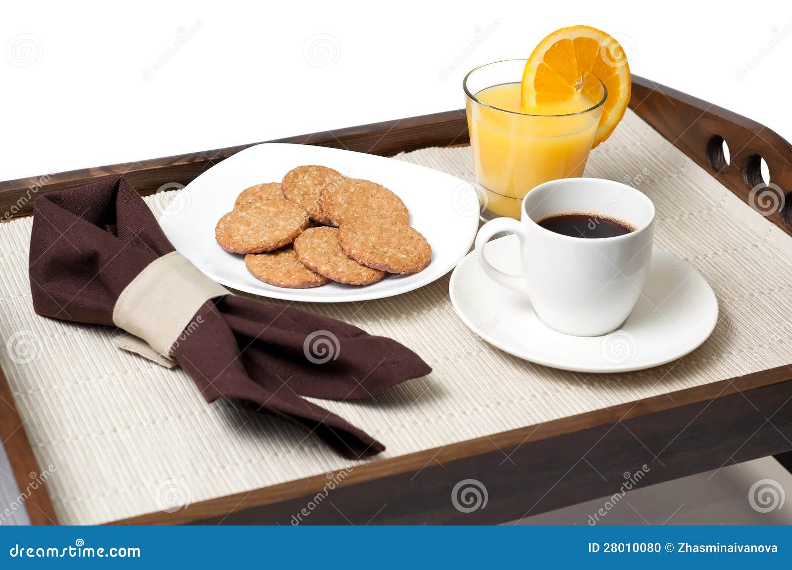 Tray with breakfast stock photo. Image of tray, setting - 28010080