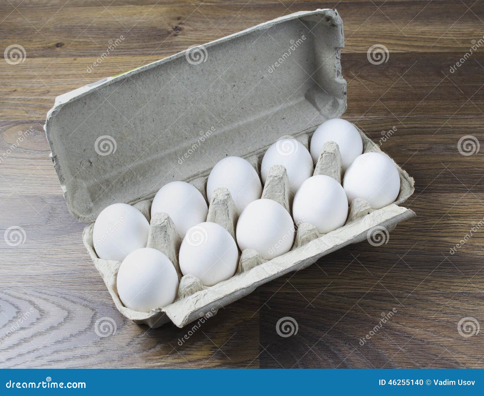 Tray of eggs stock photo. Image of ingredient, protein - 46255140