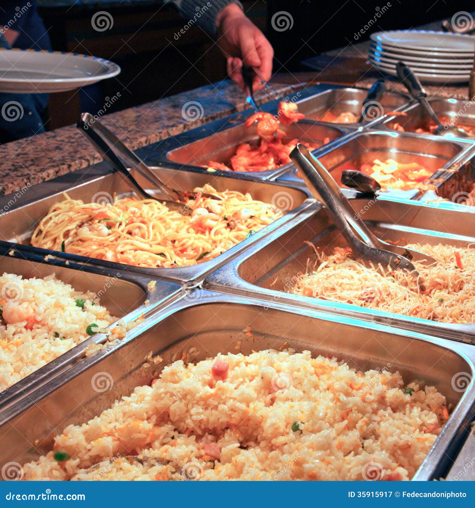 Tray filled with rice stock image. Image of chef, dinner - 35915917