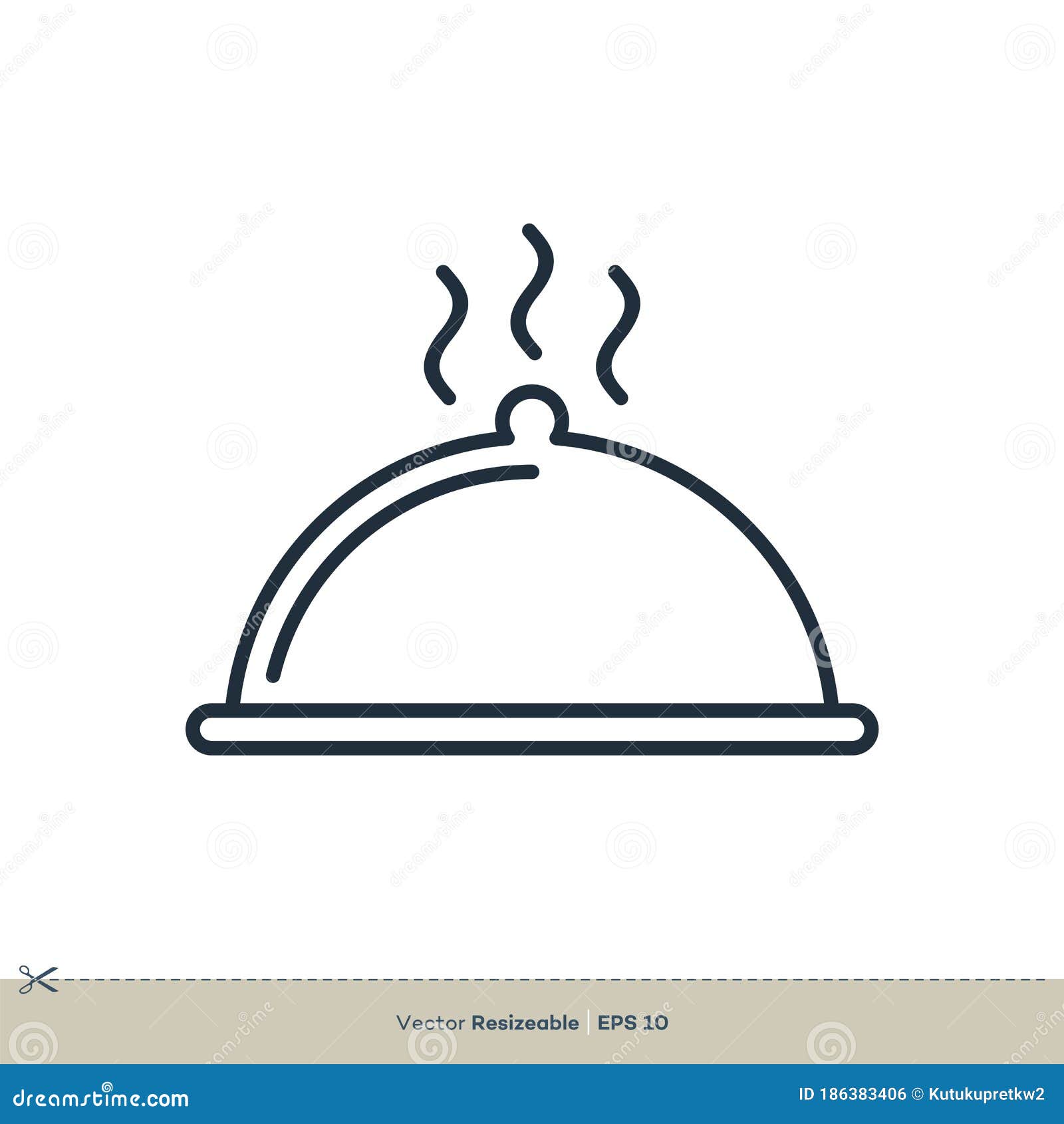 Tray of Food Icon Vector Logo Template Illustration Design. Vector EPS ...