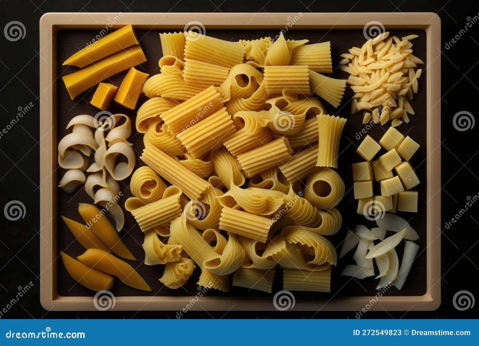 Tray of Freshly Cooked Pasta, Ready To Be Enjoyed Stock Image - Image ...