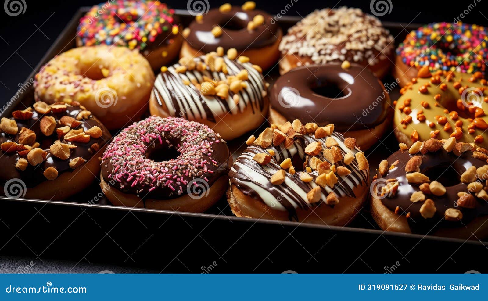 Artisanal Donuts AI Generated Royalty-Free Stock Image | CartoonDealer ...