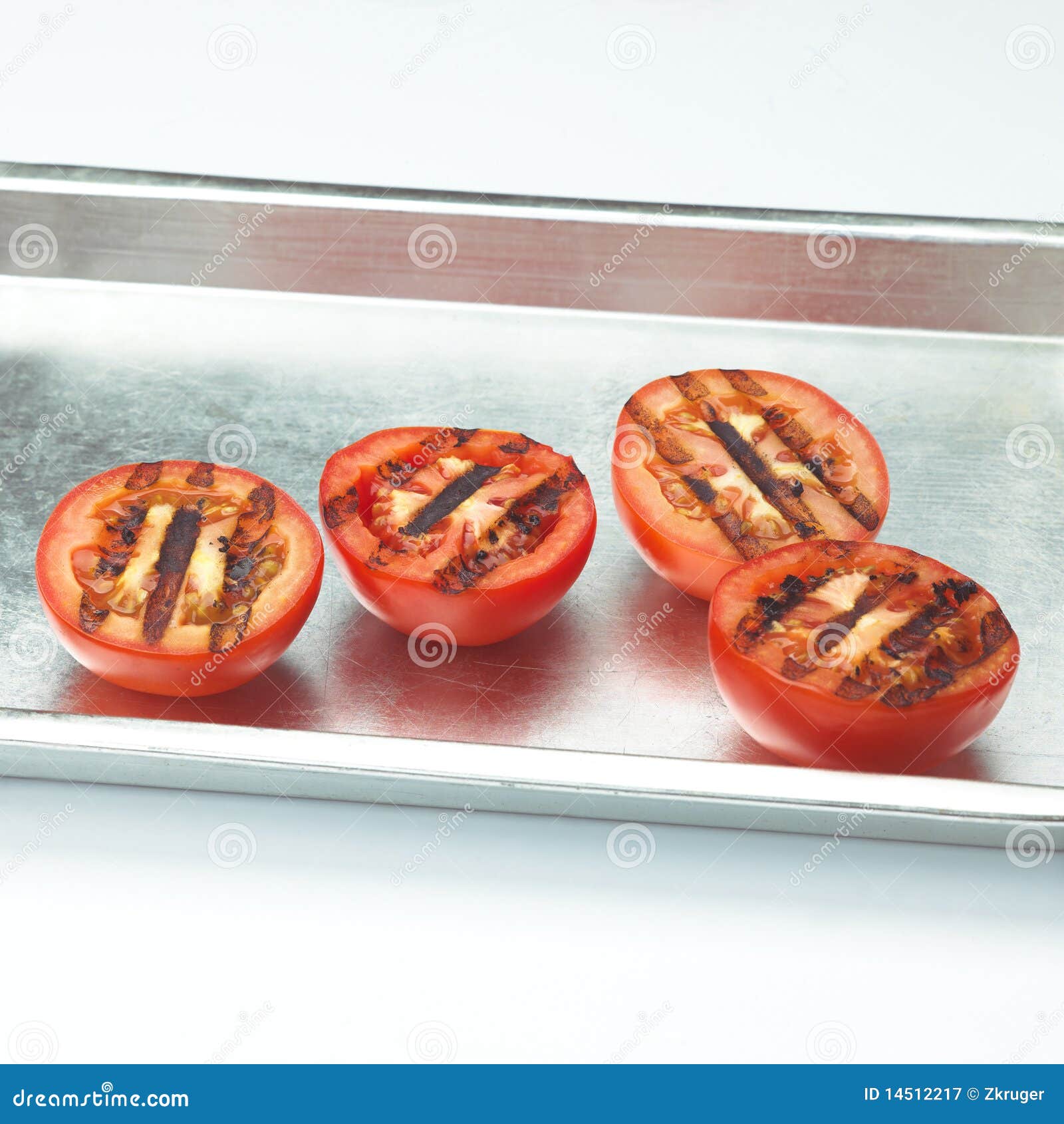 Tray of Grilled Red Tomatoes Stock Image - Image of tomato, organic ...