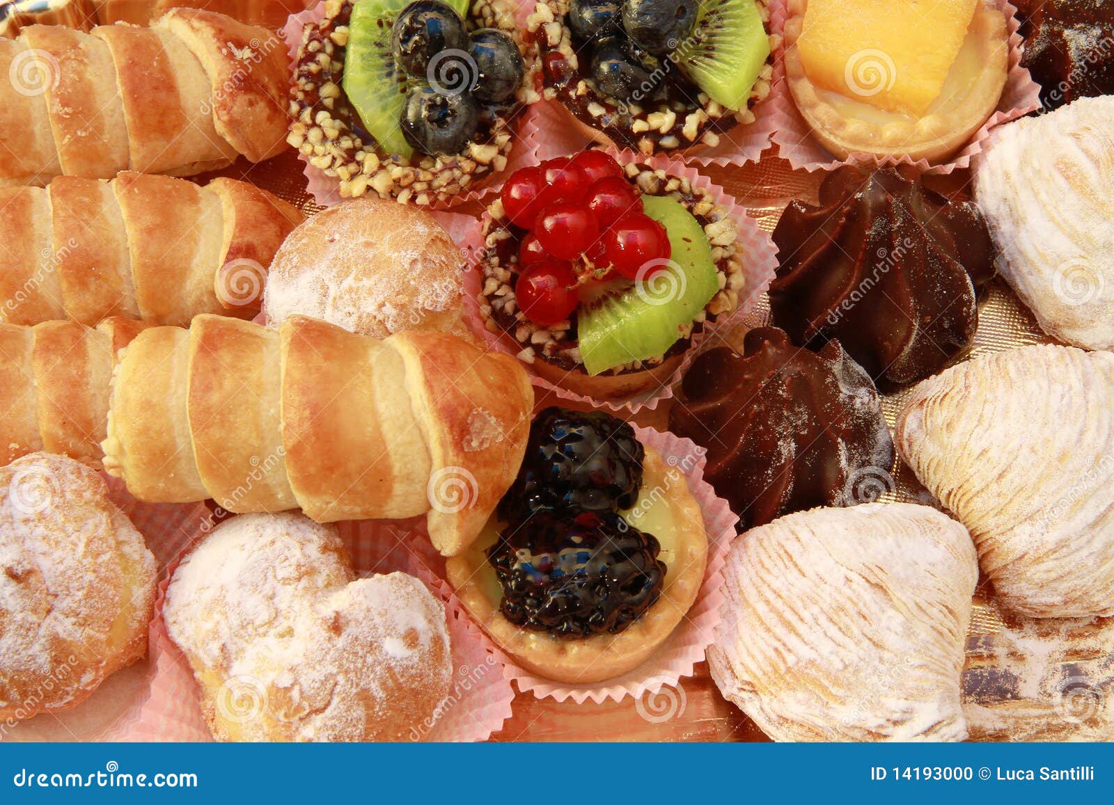A tray of mixed pastry stock photo. Image of cake, gourmet - 14193000