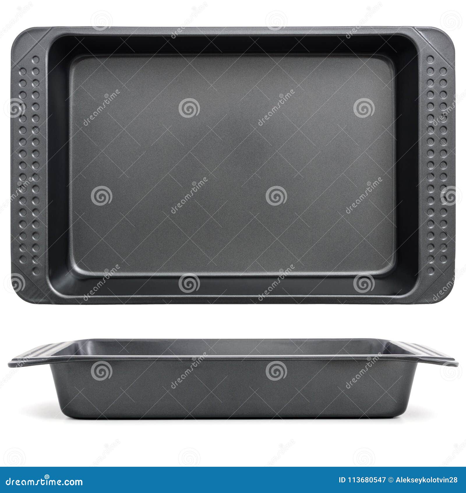 Tray for Oven / Empty Baking Tray Isolated on White Stock Image - Image ...