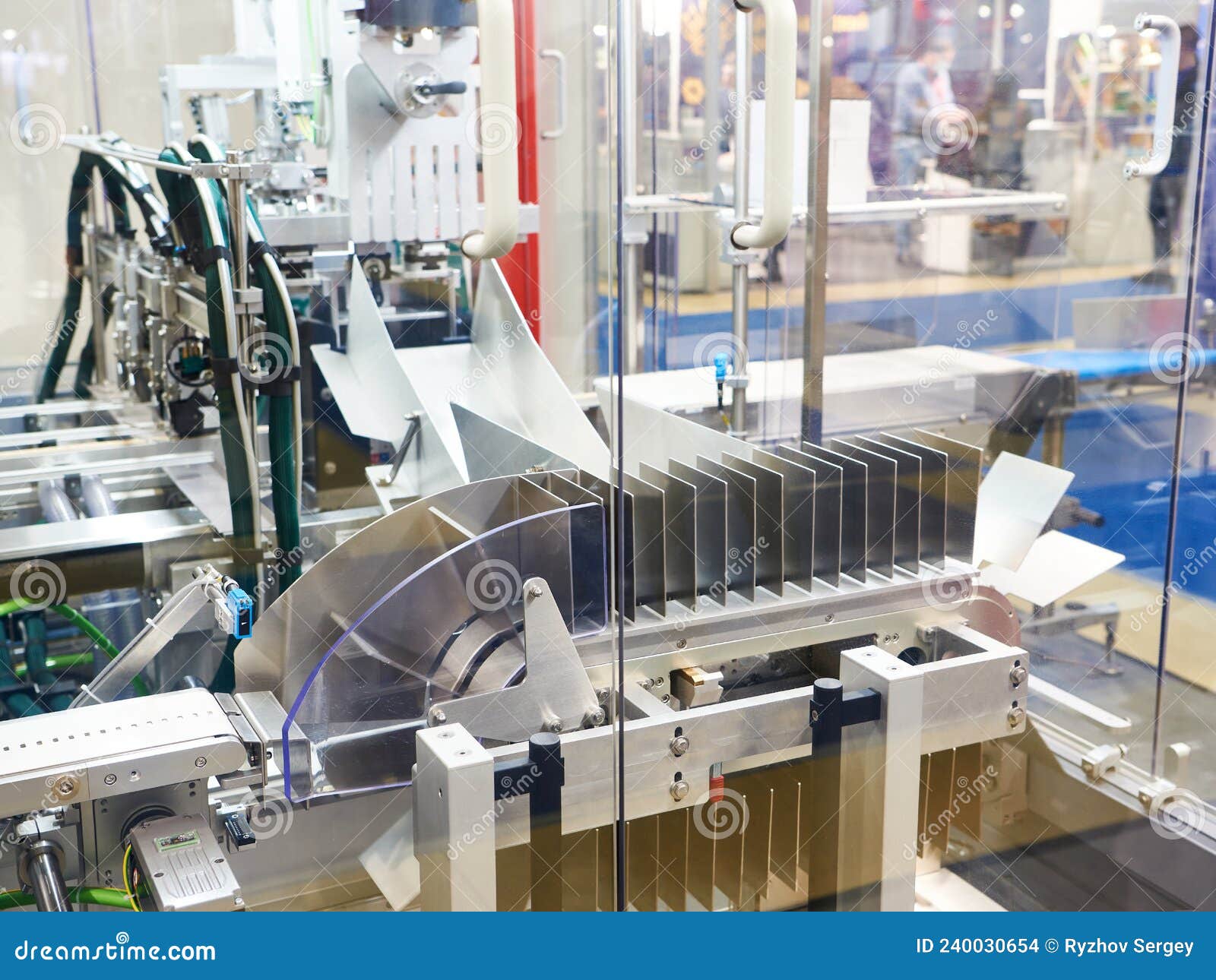 Tray packer machine stock photo. Image of line, tray - 240030654