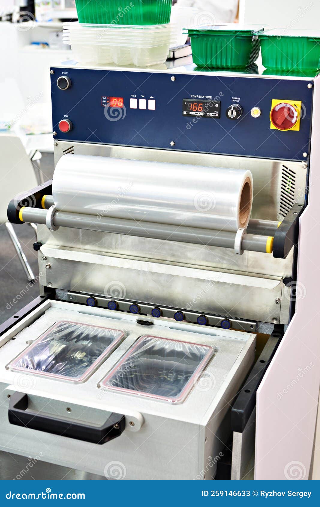 Tray Packing System Machine Stock Image - Image of pack, packaging ...