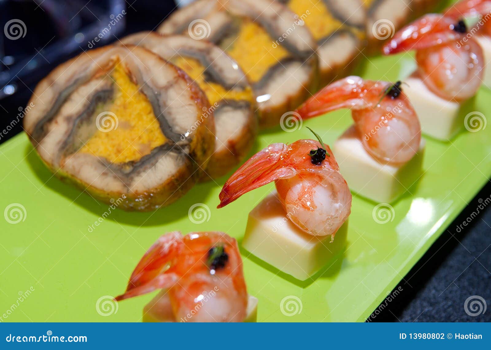Tray of Prawn Appetizer stock photo. Image of prawn, starters - 13980802