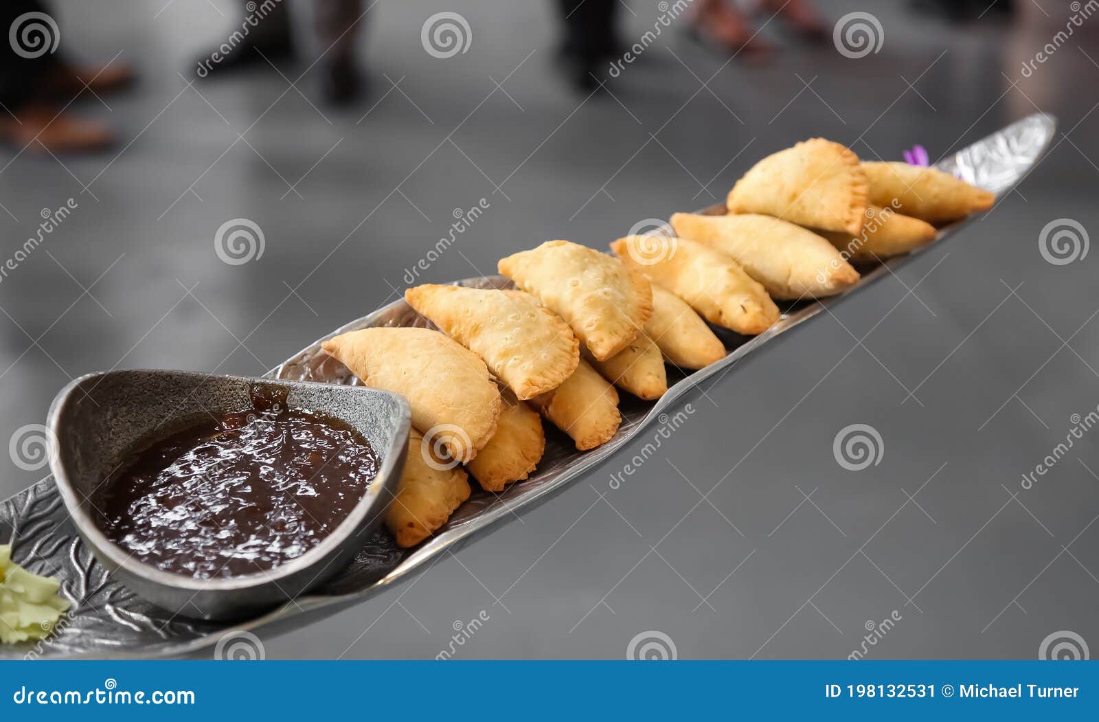 Samosa Snacks On Plate Royalty-Free Stock Photography | CartoonDealer ...