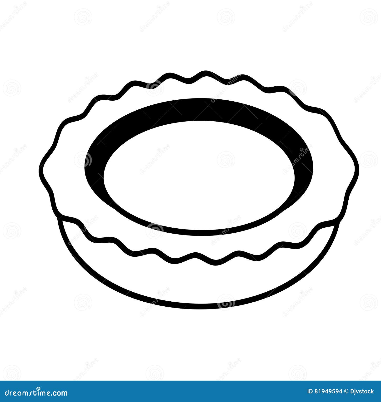 Tray with Steel Kitchenware Cutlery Outline Stock Vector - Illustration ...