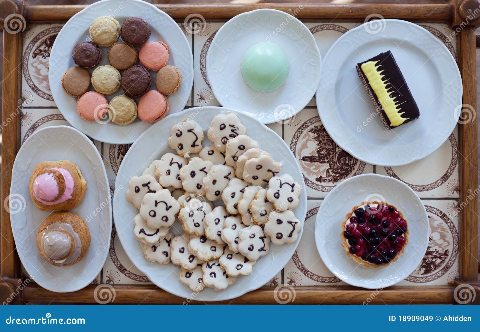 Tray with sweets stock image. Image of sweets, scones - 18909049