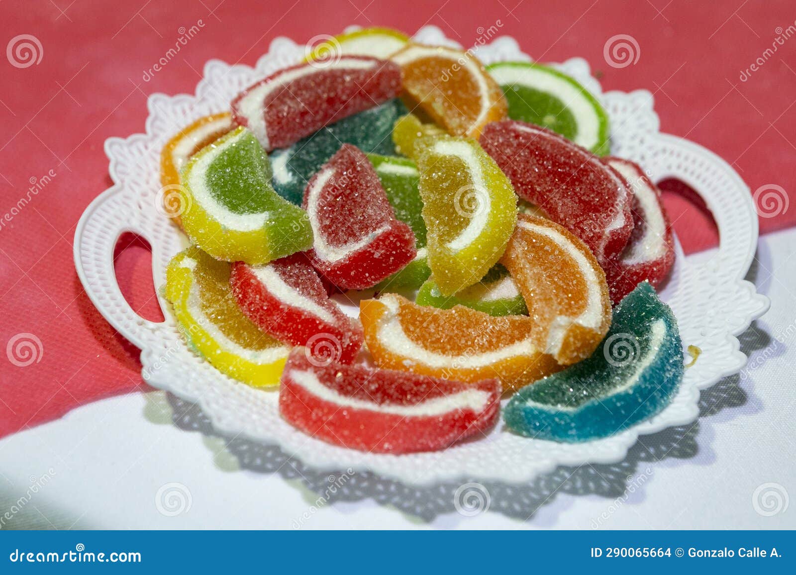 Tray with Sweets of Different Colors and Flavors Stock Photo - Image of ...