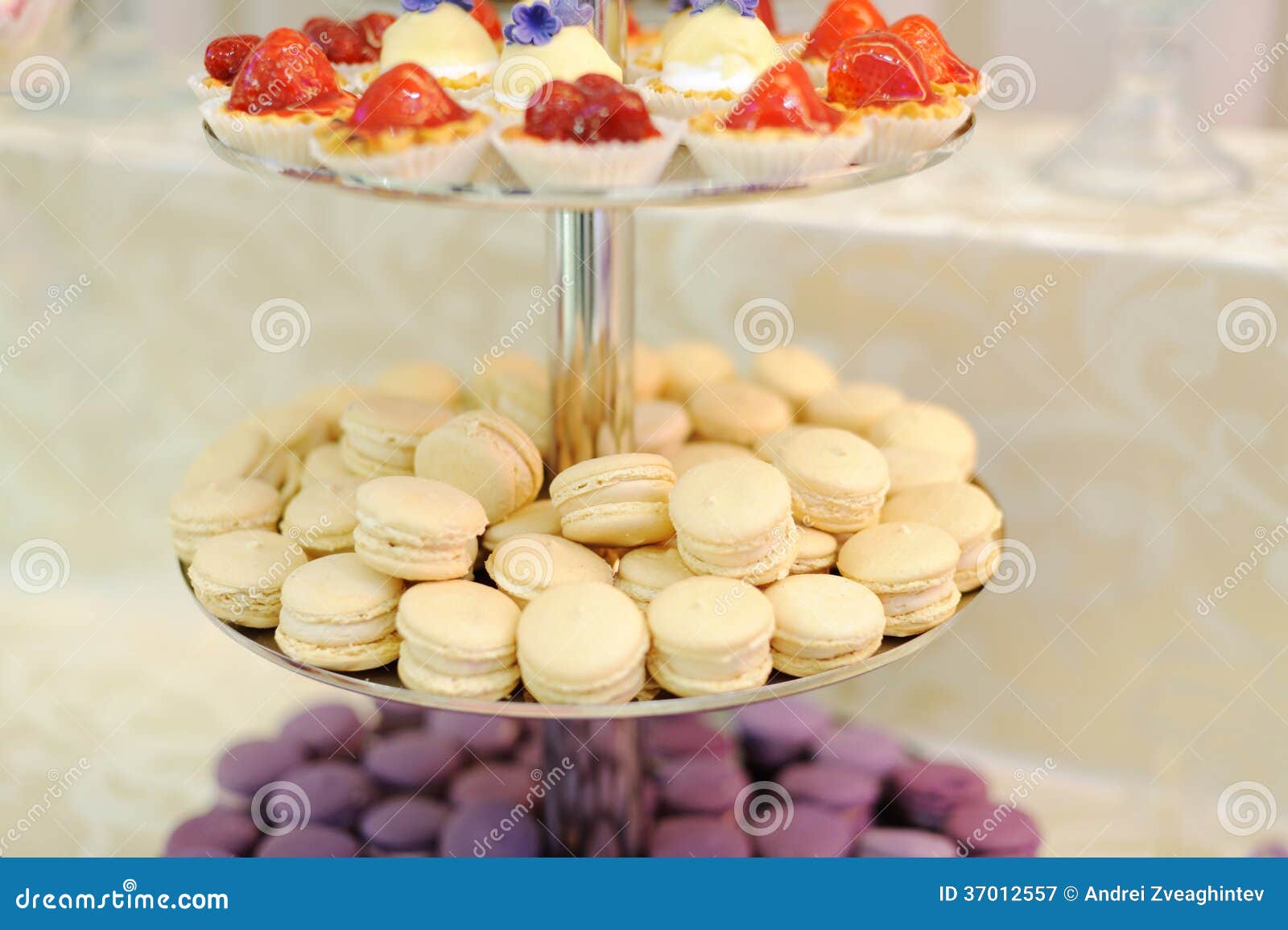 Tray with Sweets stock image. Image of table, restaurant - 37012557