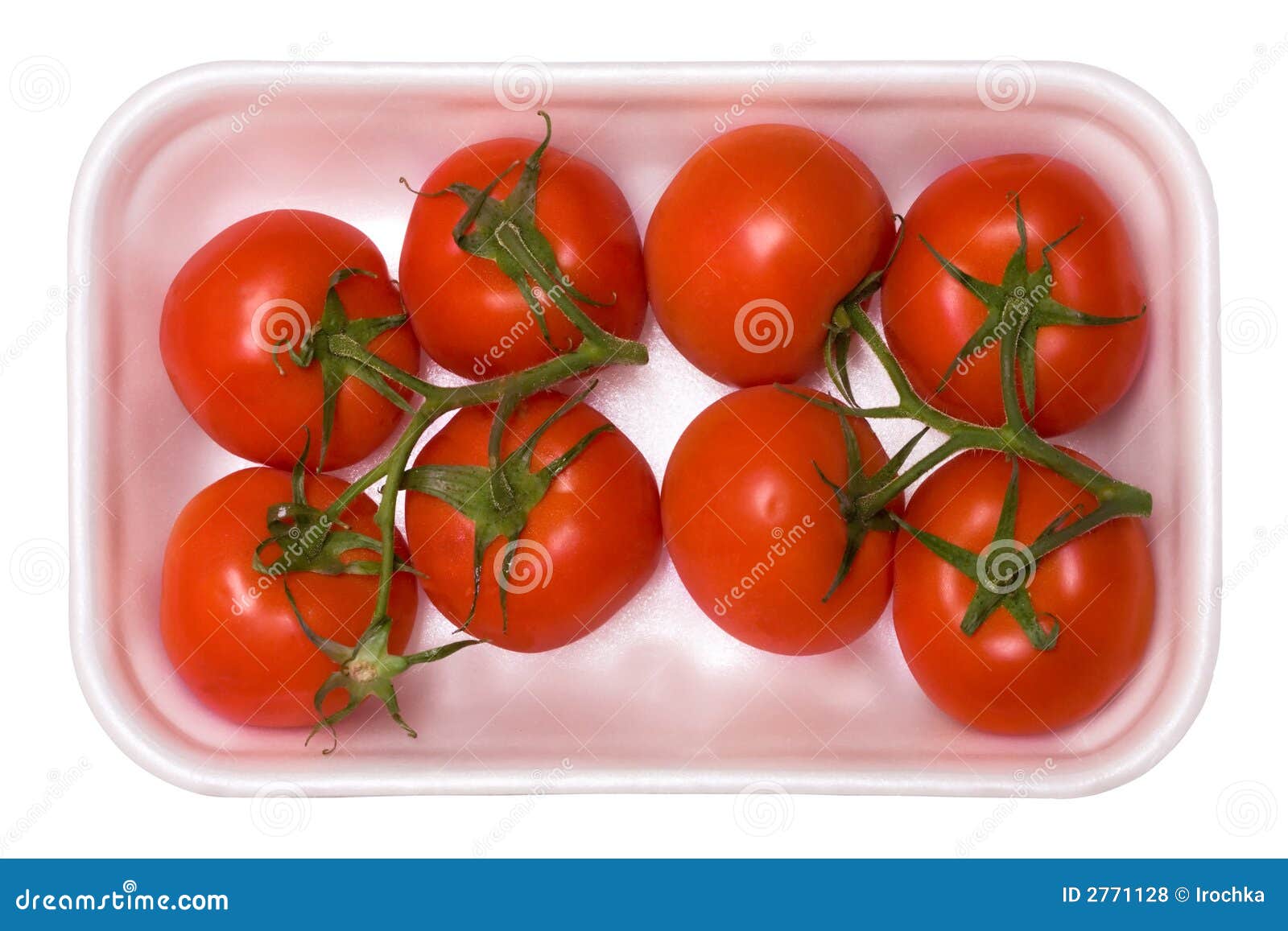 Tray of tomatoes stock photo. Image of isolated, eight - 2771128