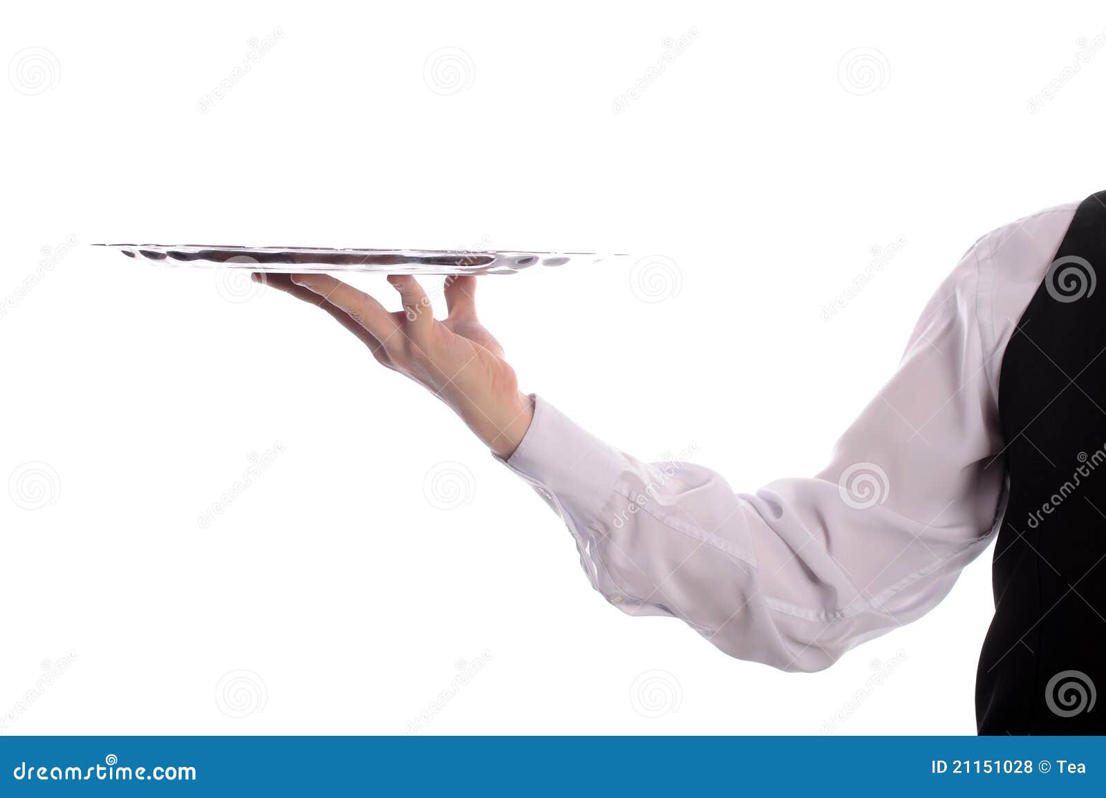 Tray on waiter hand stock photo. Image of human, waiter - 21151028