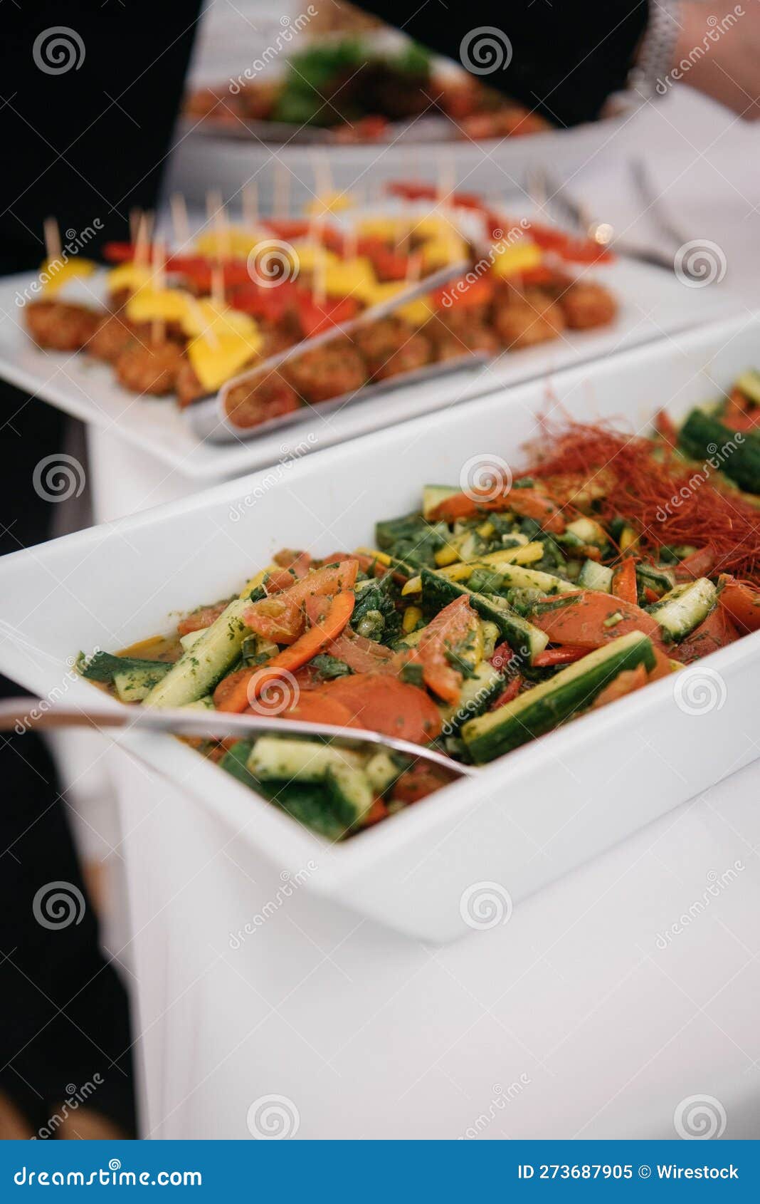Trays Filled with an Assortment of Appetizers and Snacks, Perfect for ...