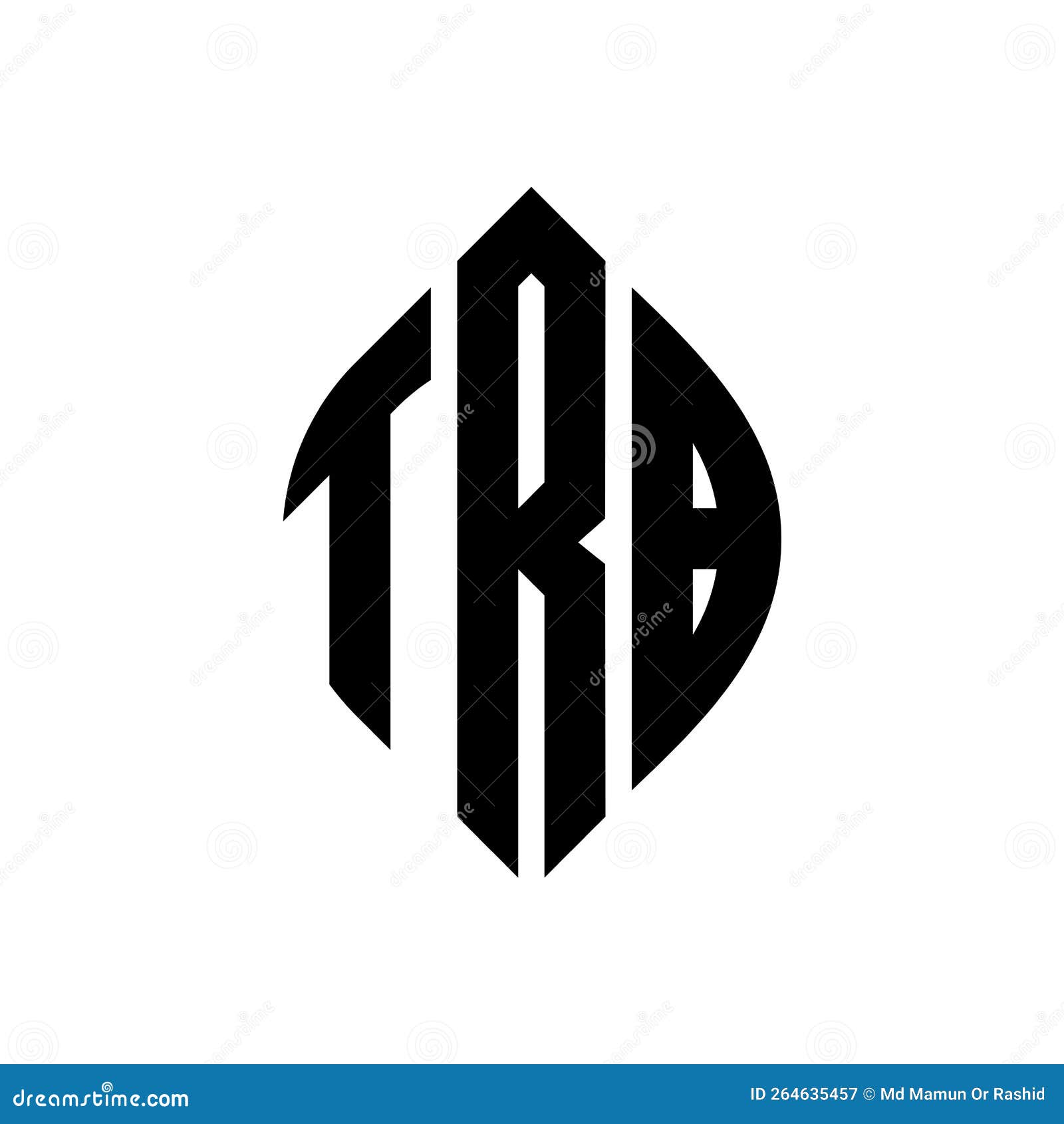 TRB Circle Letter Logo Design with Circle and Ellipse Shape. TRB ...
