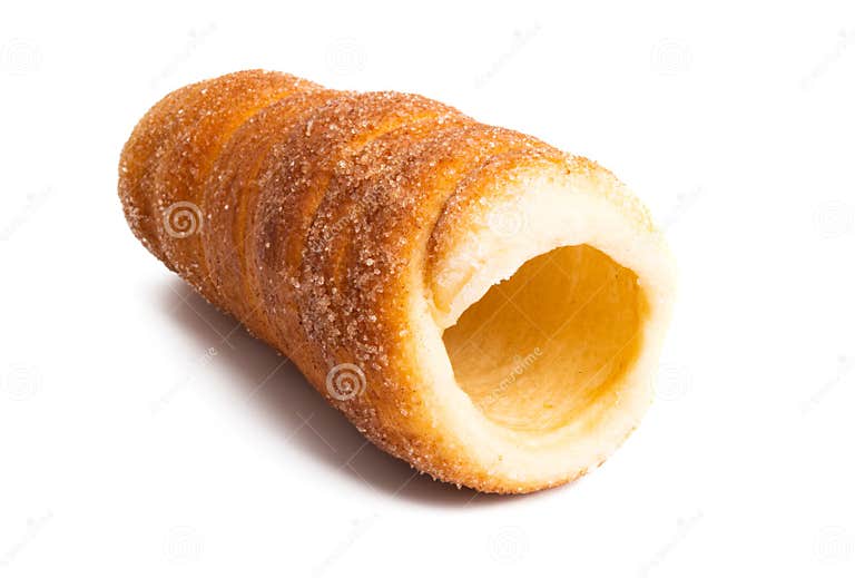 Trdelnik isolated stock photo. Image of europe, dessert - 197574200