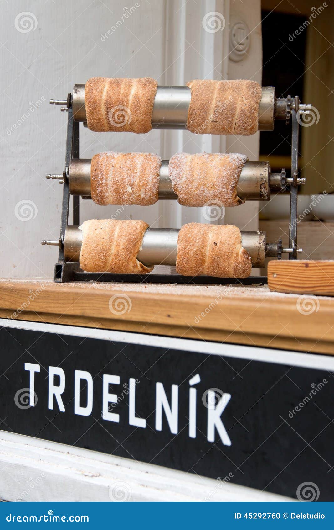 Trdelnik street pastry stock photo. Image of sweet, dough - 45292760