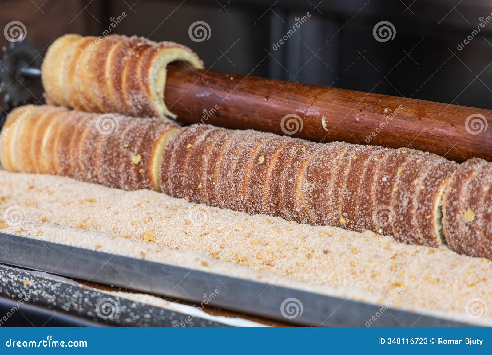 Trdelnik - a Sweet Grilled Dessert Stock Image - Image of trdelnik ...