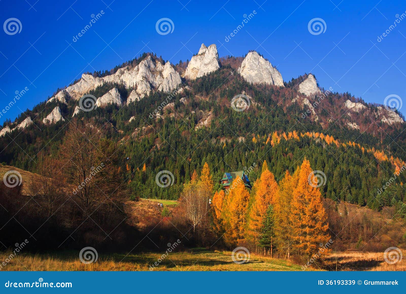 Tre corone in Pieniny immagine stock. Immagine di estate - 36193339