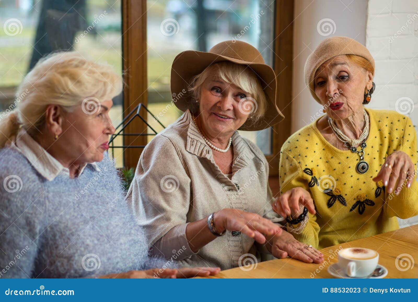 Tre donne anziane immagine stock. Immagine di amico, lifestyle - 88532023