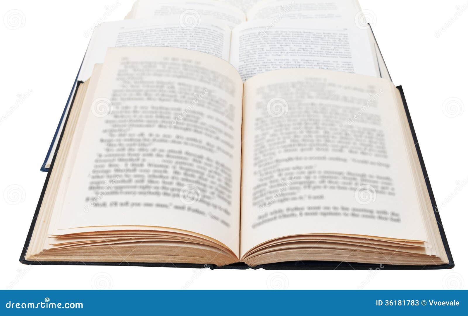 Tre Libri Aperti Isolati Su Bianco Immagine Stock - Immagine di annata ...