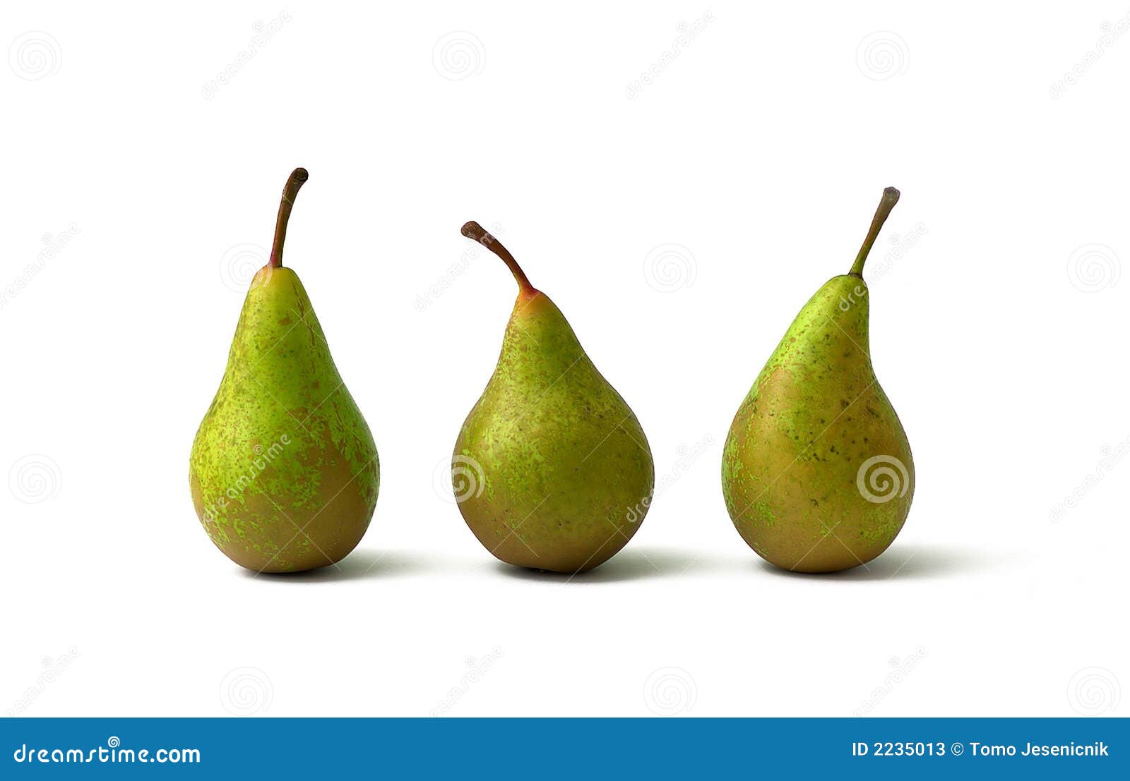 Tre pere immagine stock. Immagine di pera, bianco, salute - 2235013