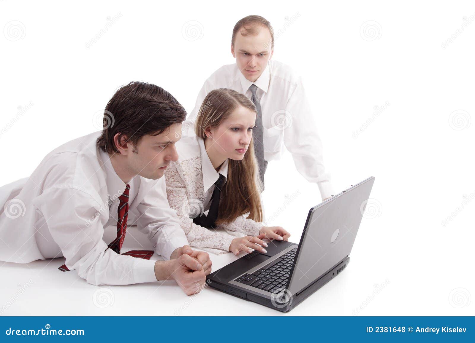 Tre persone di affari fotografia stock. Immagine di felice - 2381648