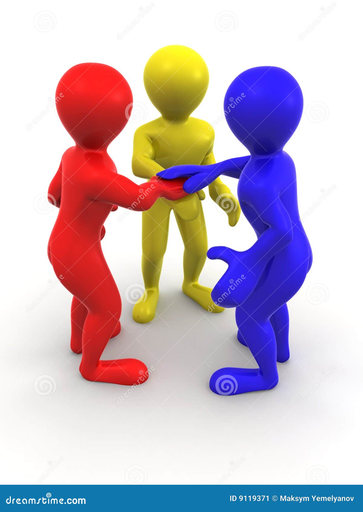 3d Uomini Lavoro Di Squadra Illustrazioni, Vettoriali E Clipart Stock ...