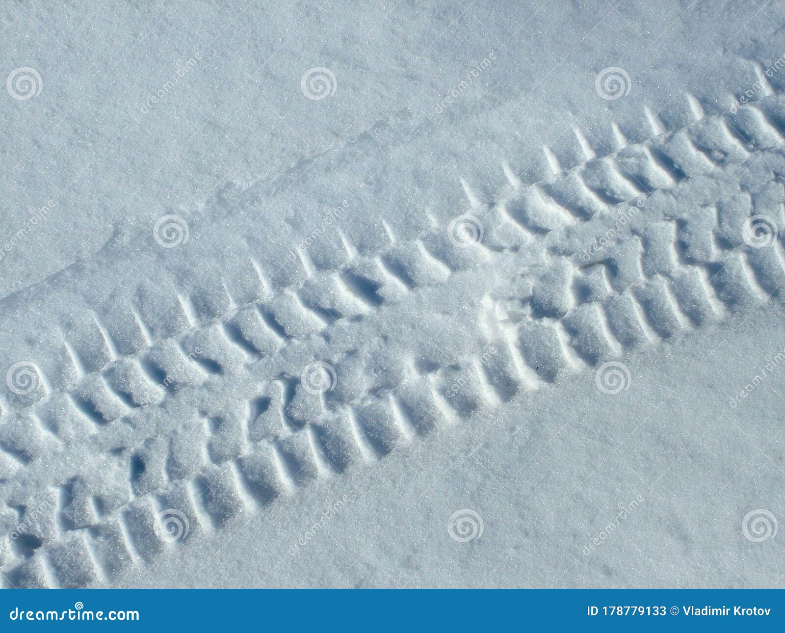 Shadows and Patterns on the Surface of Snow Stock Image - Image of ...