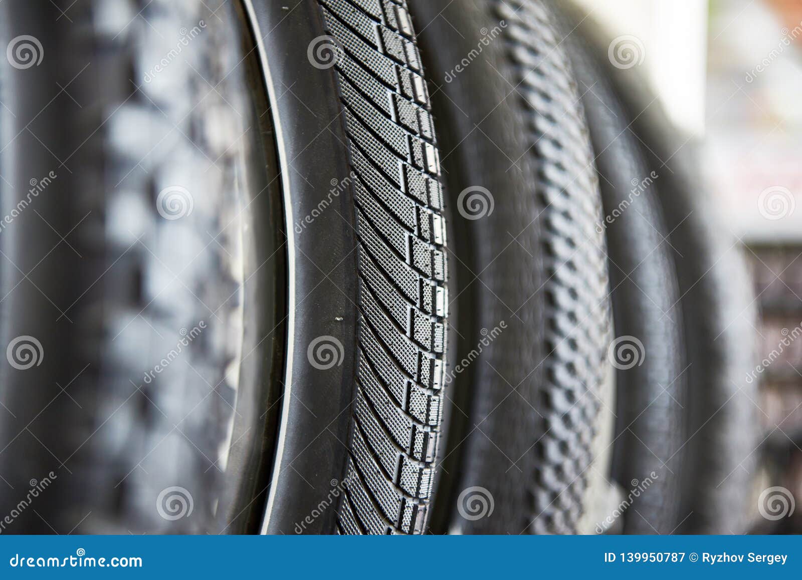 Tread Pattern Bicycle Tires Stock Image - Image of cross, purchase ...