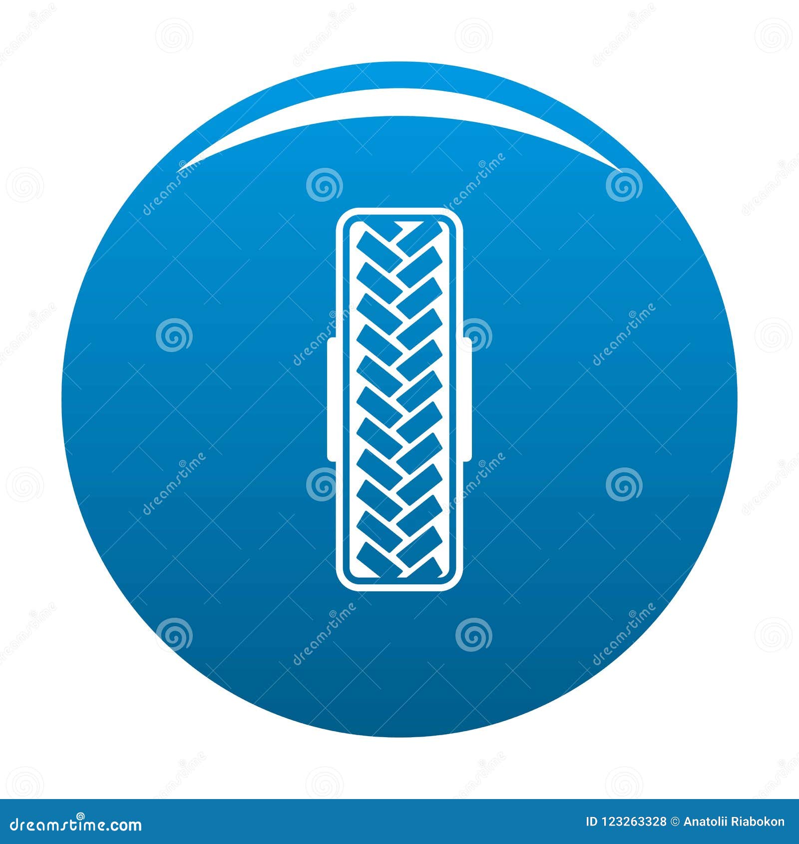 Tread pattern icon blue stock illustration. Illustration of motion ...