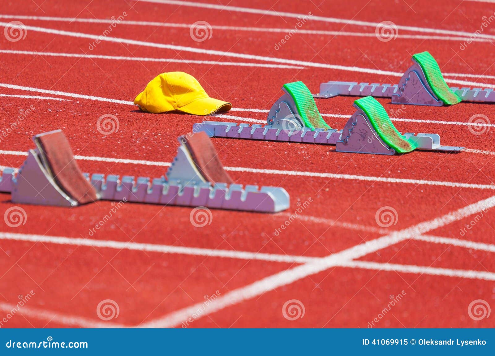 Treadmill with blocks stock image. Image of background - 41069915