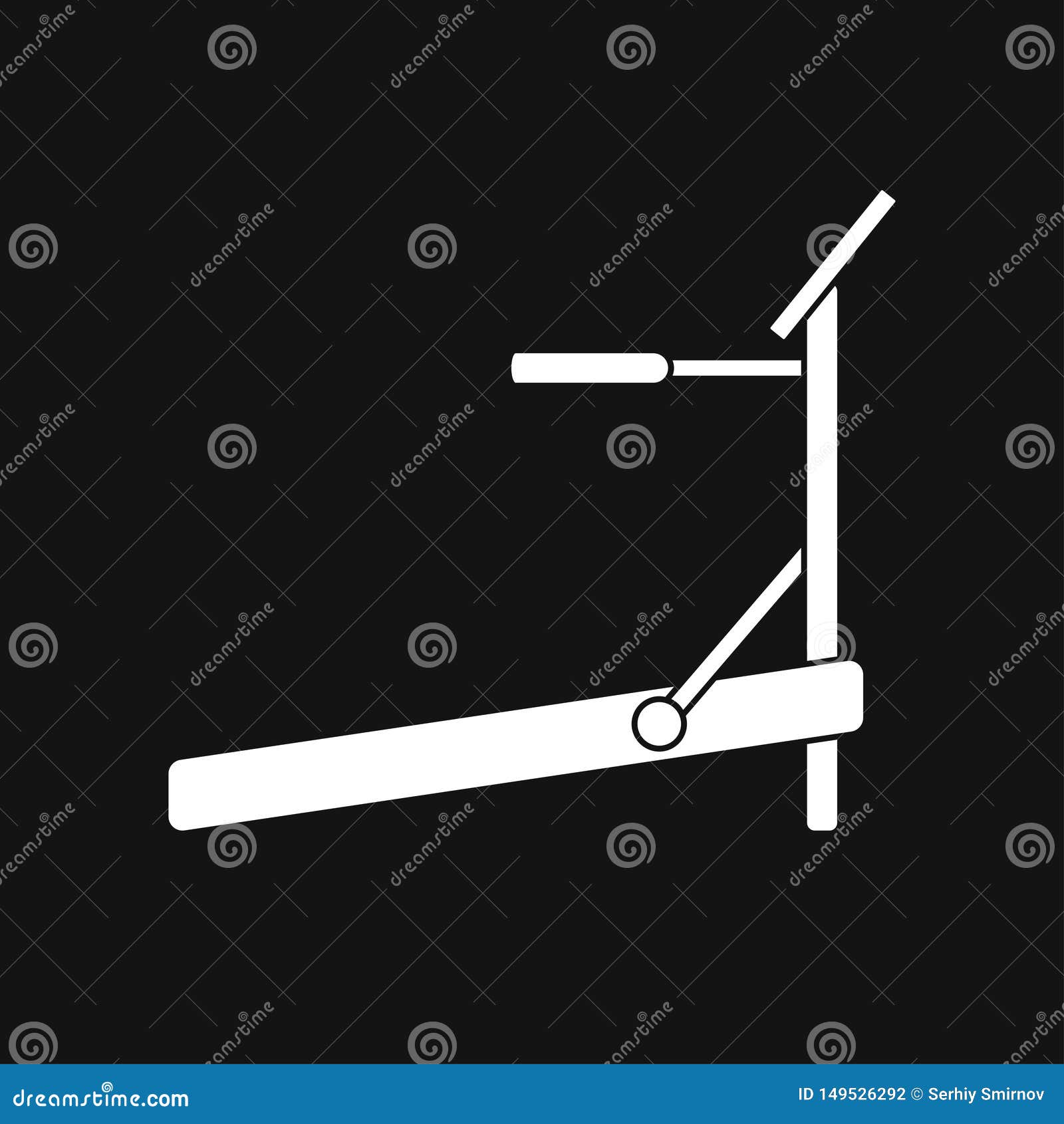 Treadmill Icon Sign Symbol for Design Stock Illustration - Illustration ...