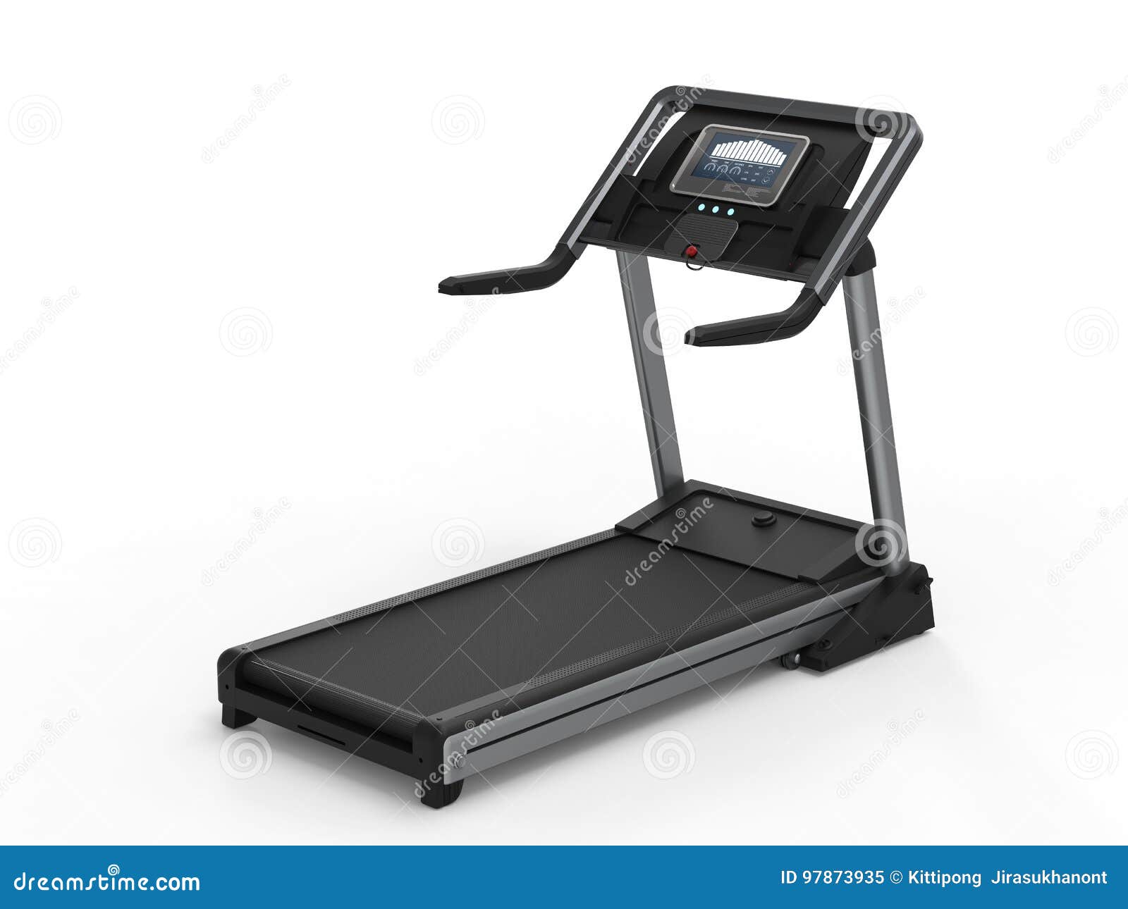 The Running Machine Cartoon. The Concept Of Sport And Healthy Lifestyle ...