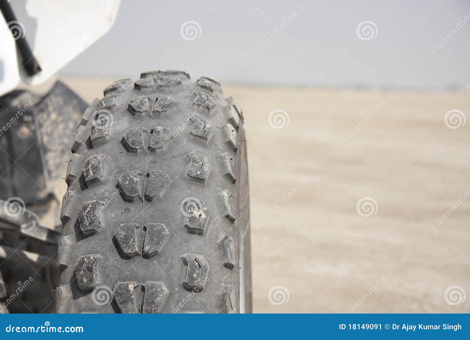 Treads and Grooves on a Quad Wheel Tyre Stock Image - Image of shaped ...