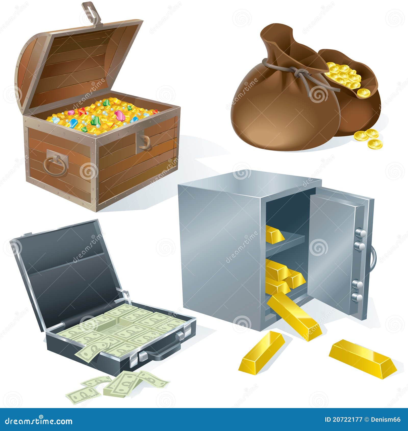 Different Treasures Stock Illustrations – 258 Different Treasures Stock ...