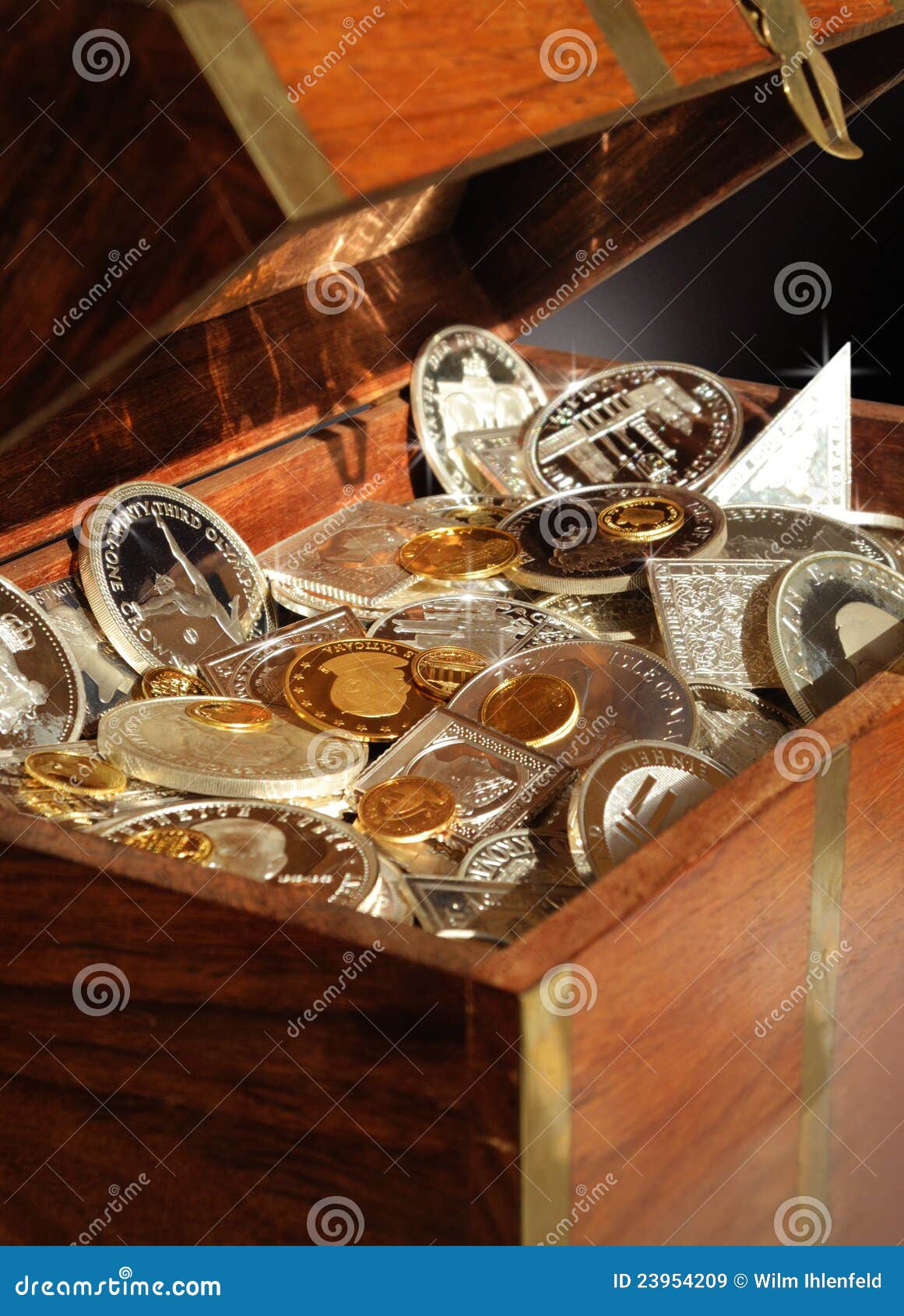 Treasure stock image. Image of chest, inflation, exchange - 23954209