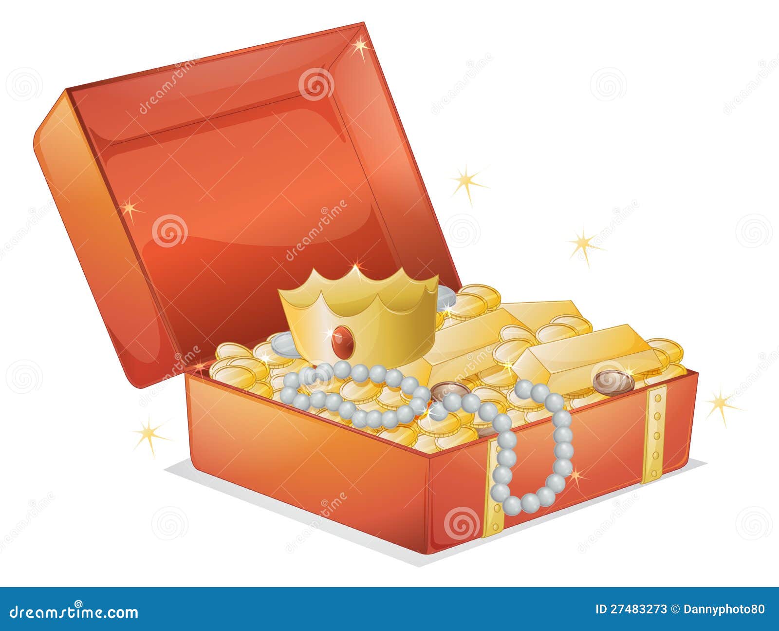 Treasure stock illustration. Illustration of white, treasure - 27483273
