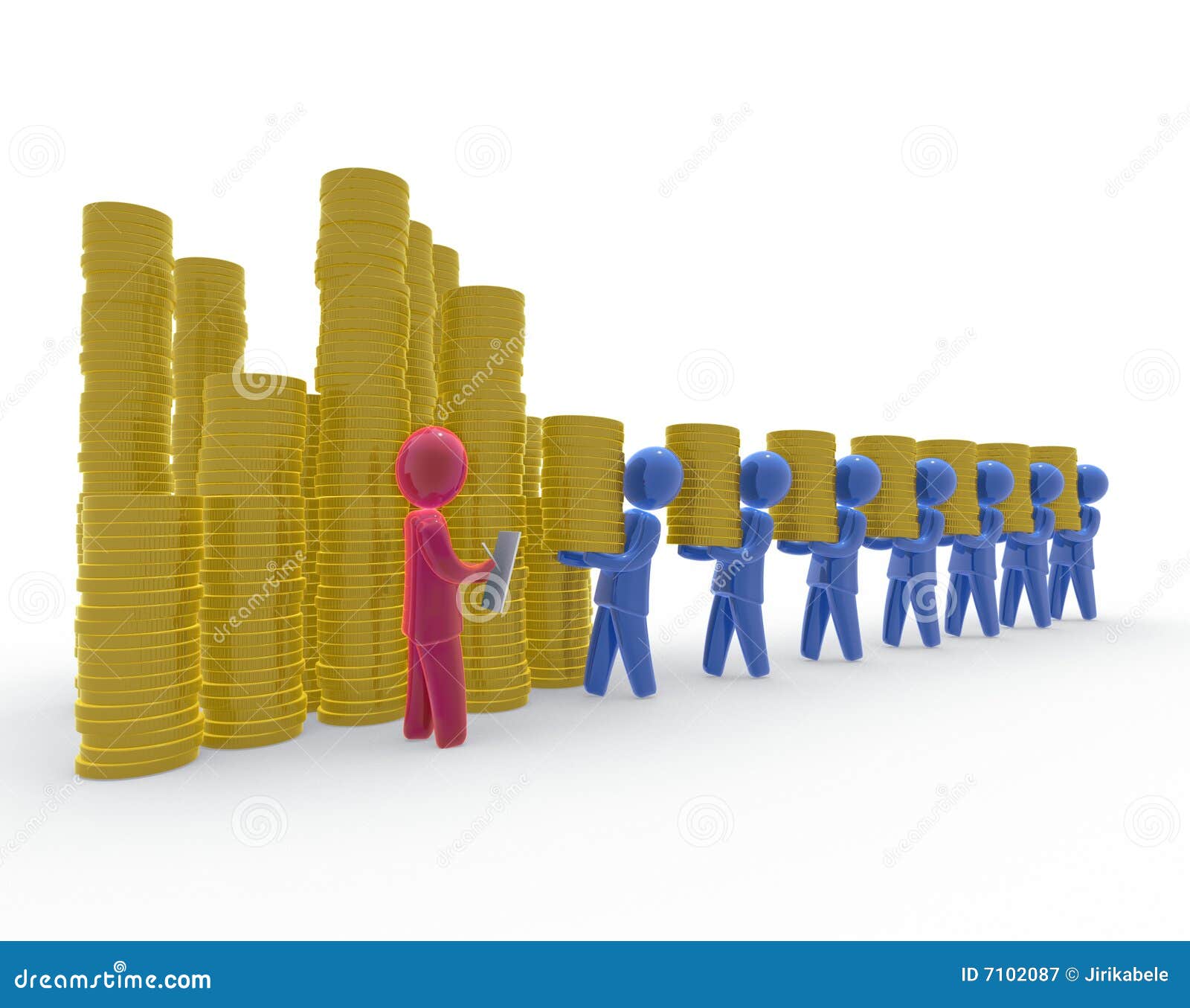 Marching Figures Stock Illustration | CartoonDealer.com #13159582