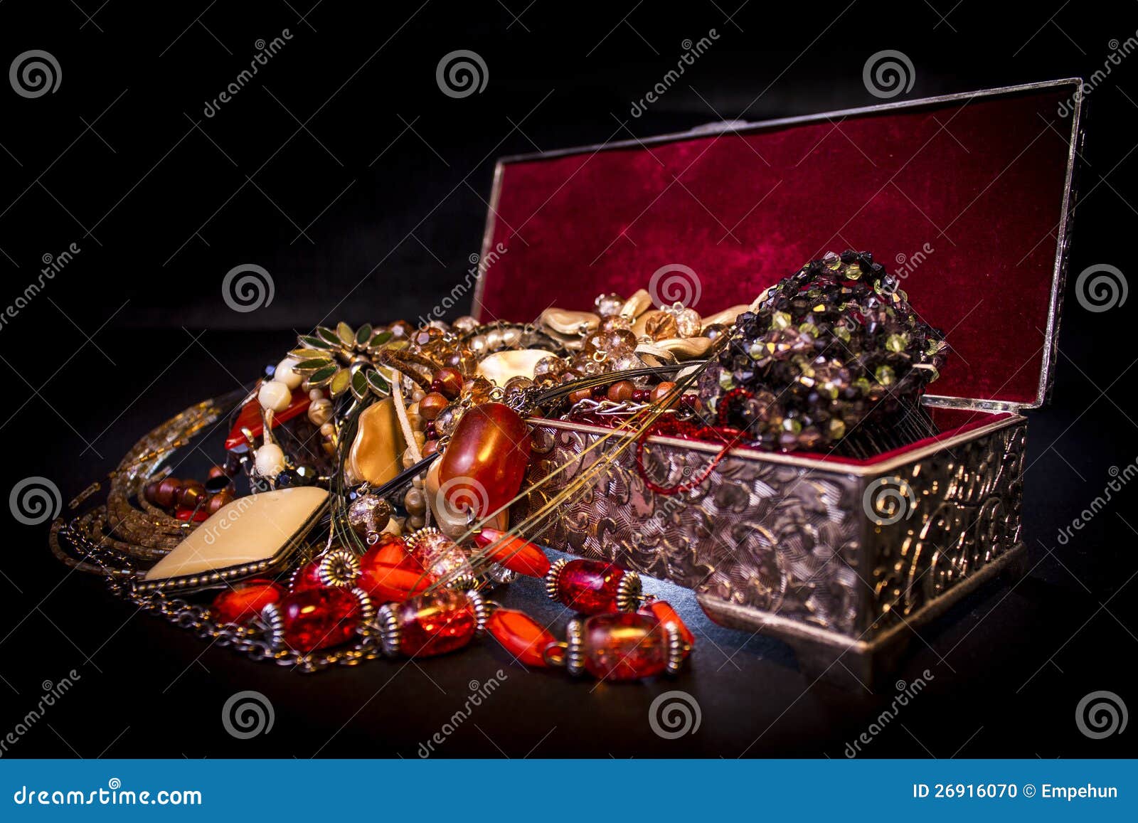 Treasure box stock photo. Image of jewelry, bright, vintage - 26916070
