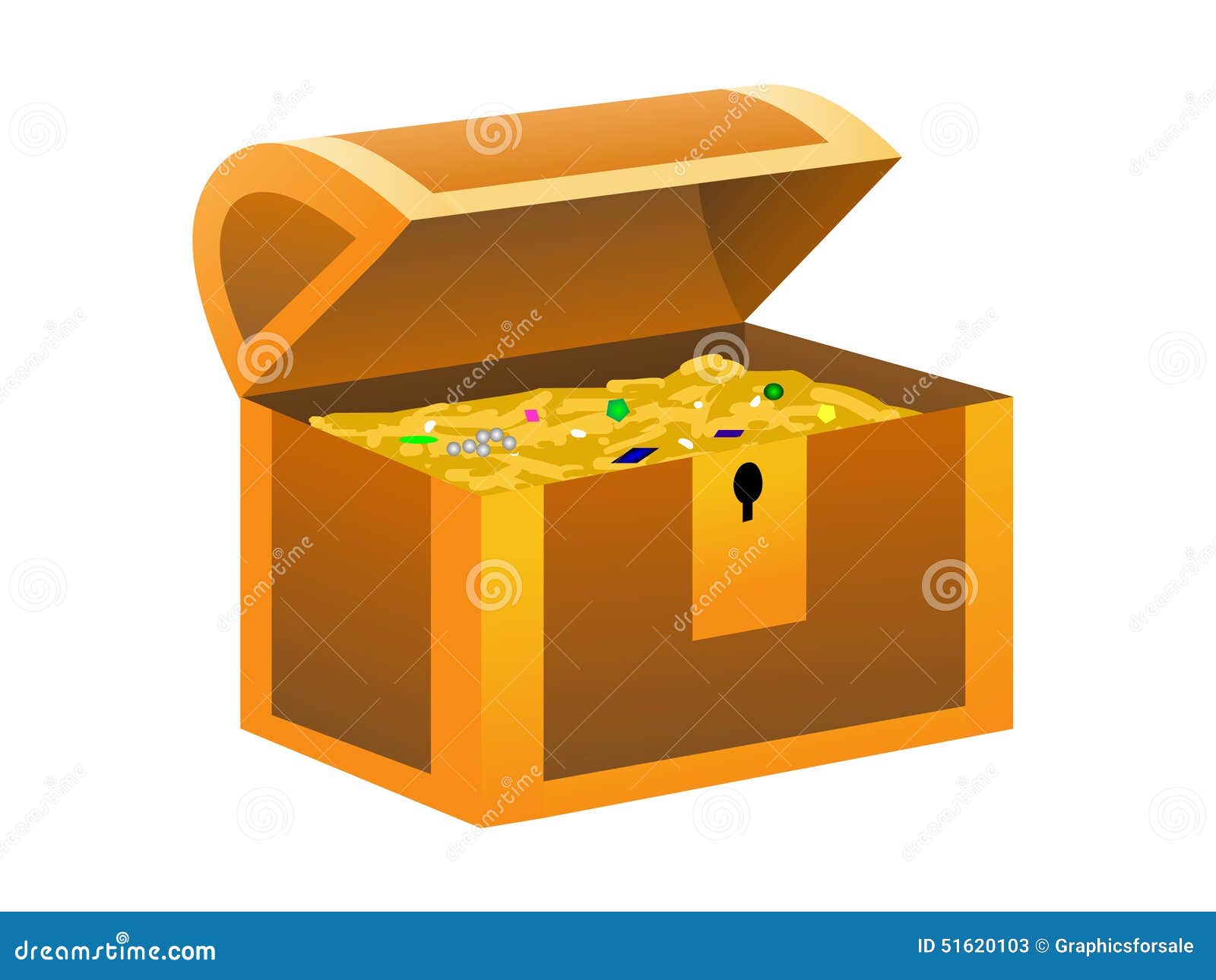 Treasure box stock illustration. Illustration of ancient - 51620103