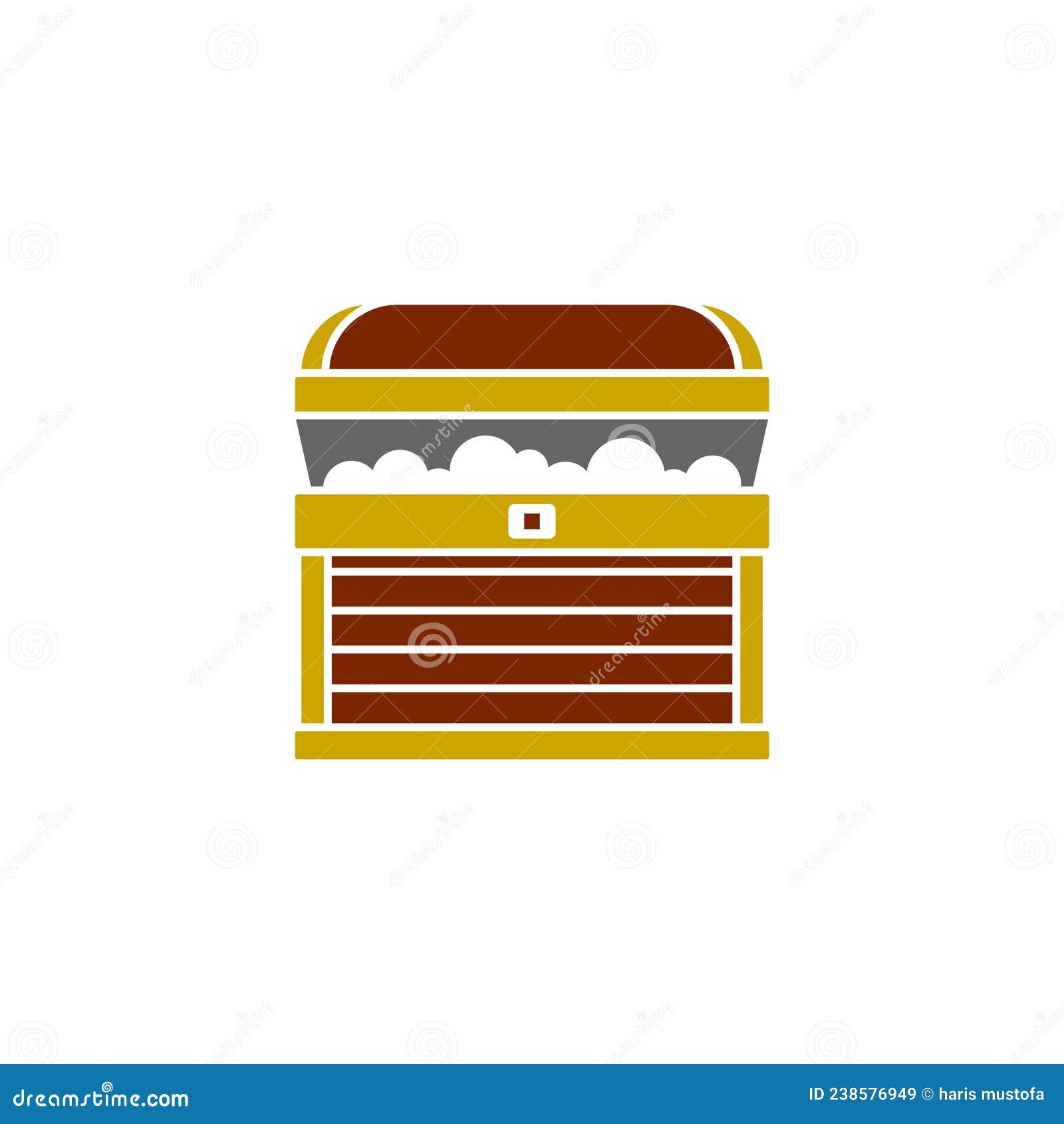 Treasure Box Icon Design Template Vector Isolated Stock Vector ...