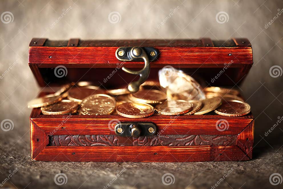 Treasure chest stock photo. Image of pirate, rich, antique - 16567862