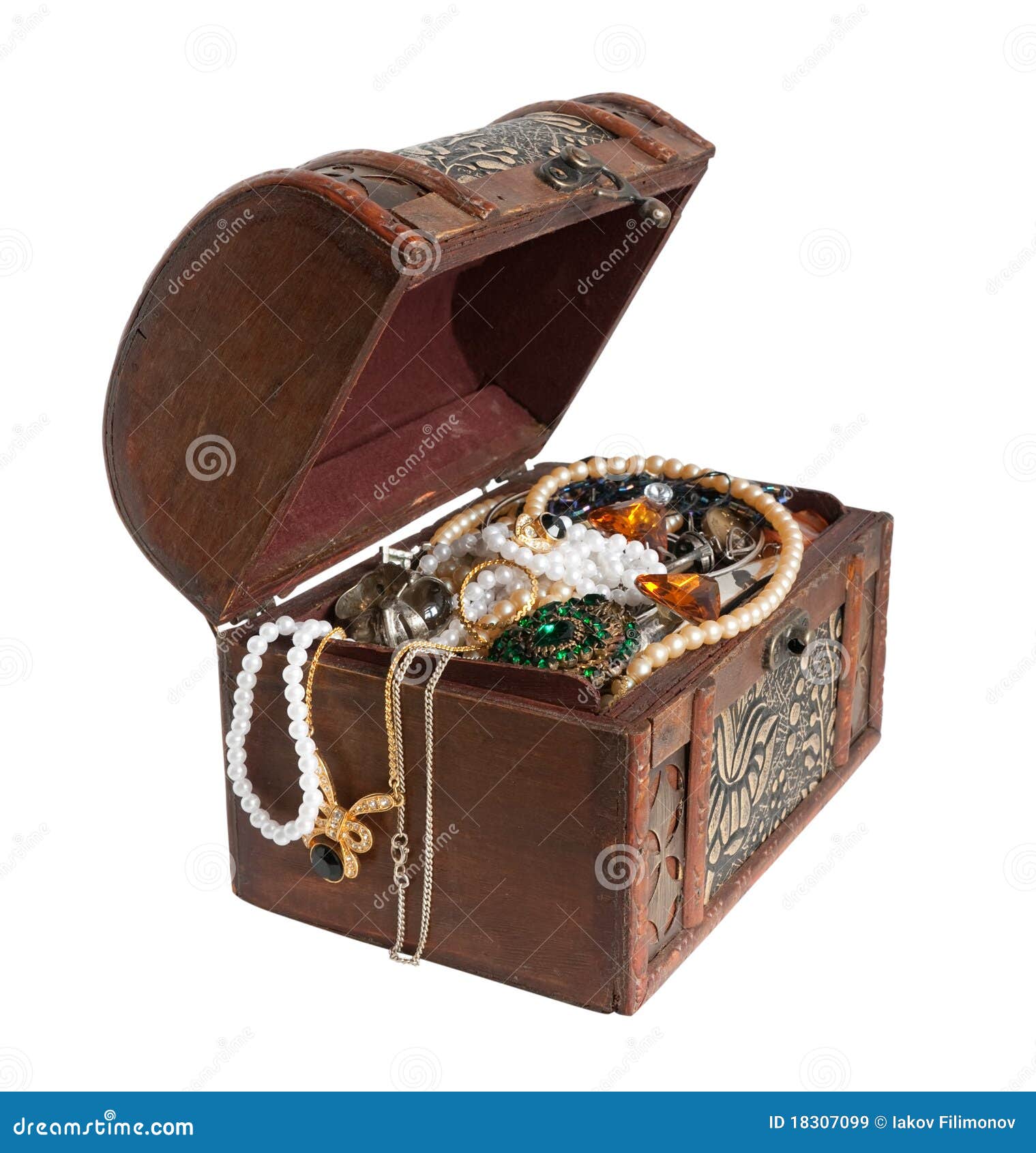 Treasure chest stock image. Image of pirate, jewellery - 18307099
