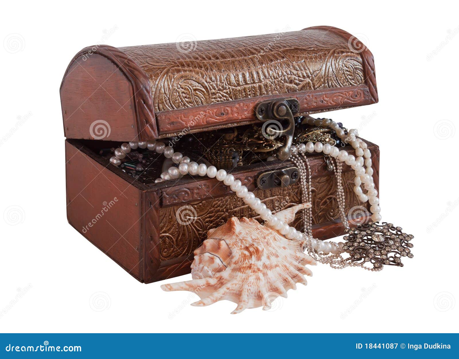 Treasure chest stock image. Image of jewelry, beads, coin - 18441087