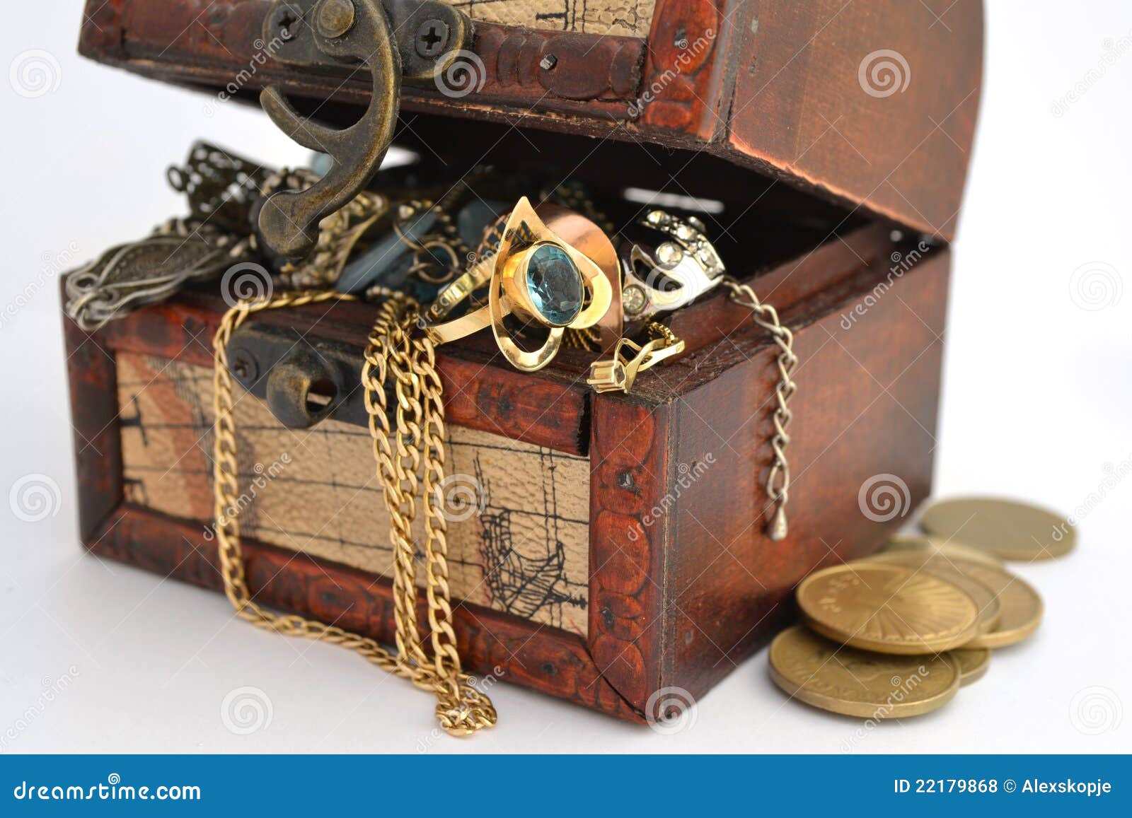 Treasure chest stock photo. Image of money, decoration - 22179868