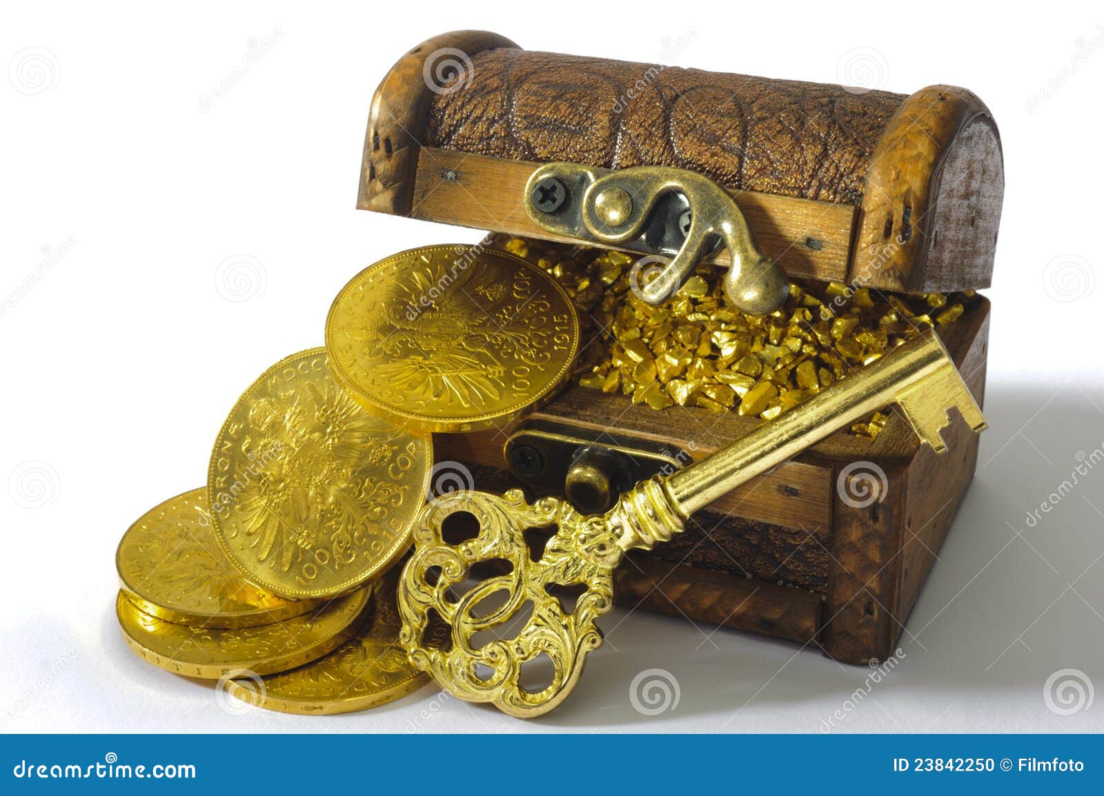 Treasure chest stock photo. Image of coin, bracelet, jewellery - 23842250
