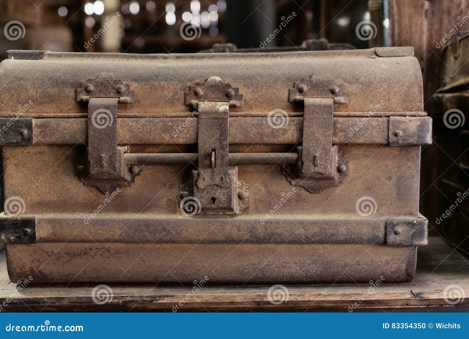 Treasure chest stock photo. Image of aged, iron, rusty - 83354350
